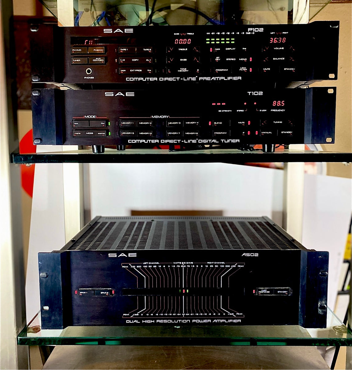 SAE 3 piece, Pre Amp, Line Tuner & Power Amp – Turntable Treasures